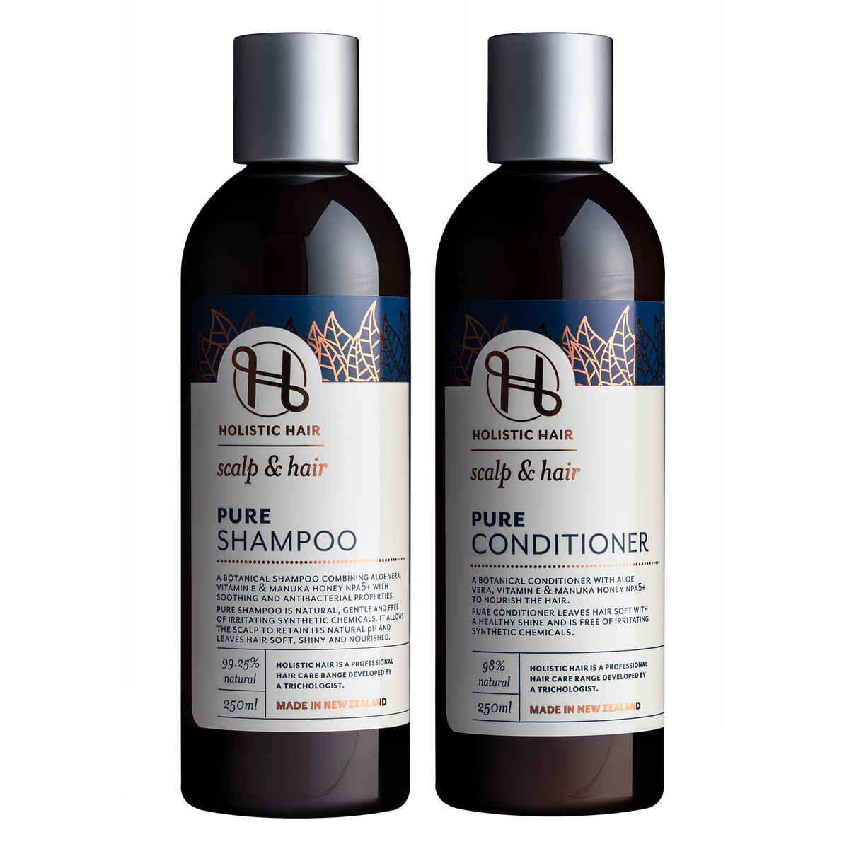 Pure Shampoo and Conditioner 250ml Set - Holistic Hair®